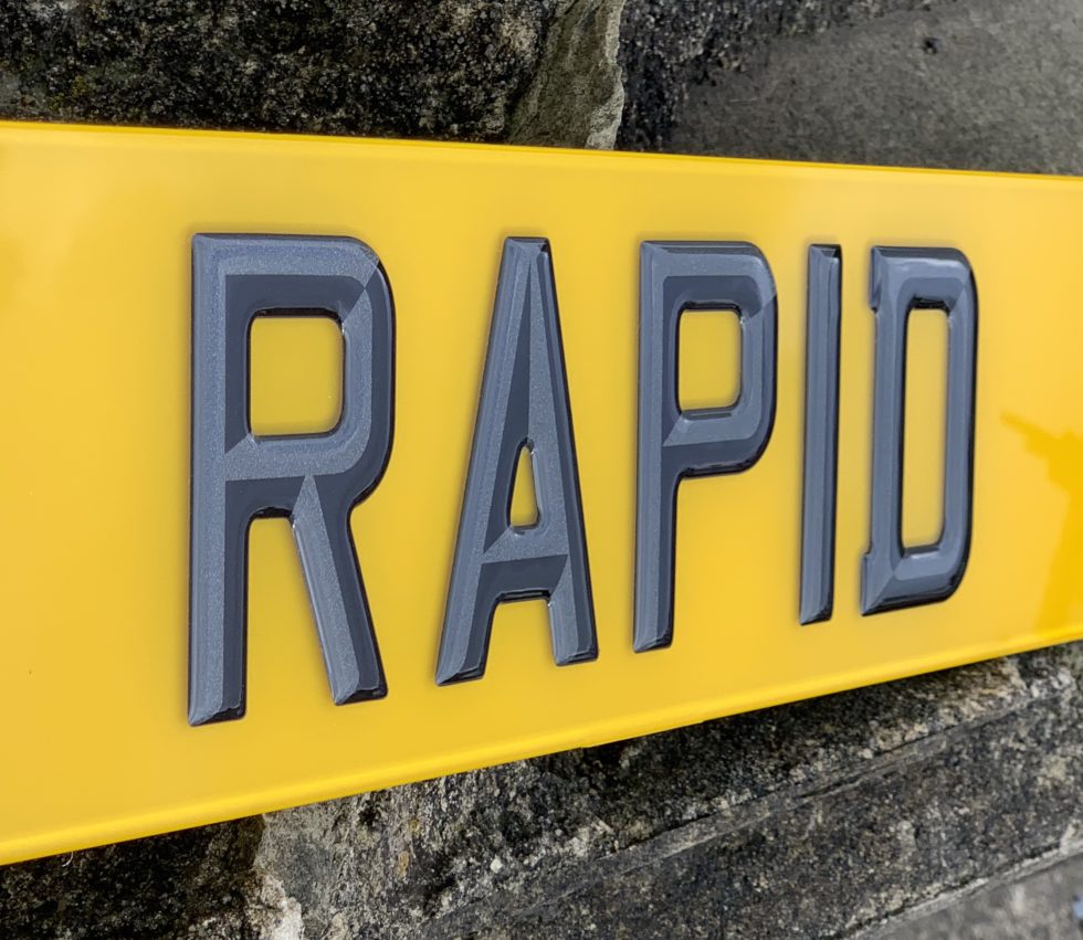 3D Font Gel | Original 4D Number Plates